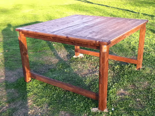 Handmade Rustic Furniture and Texas Woodcrafts: Table is almost done!