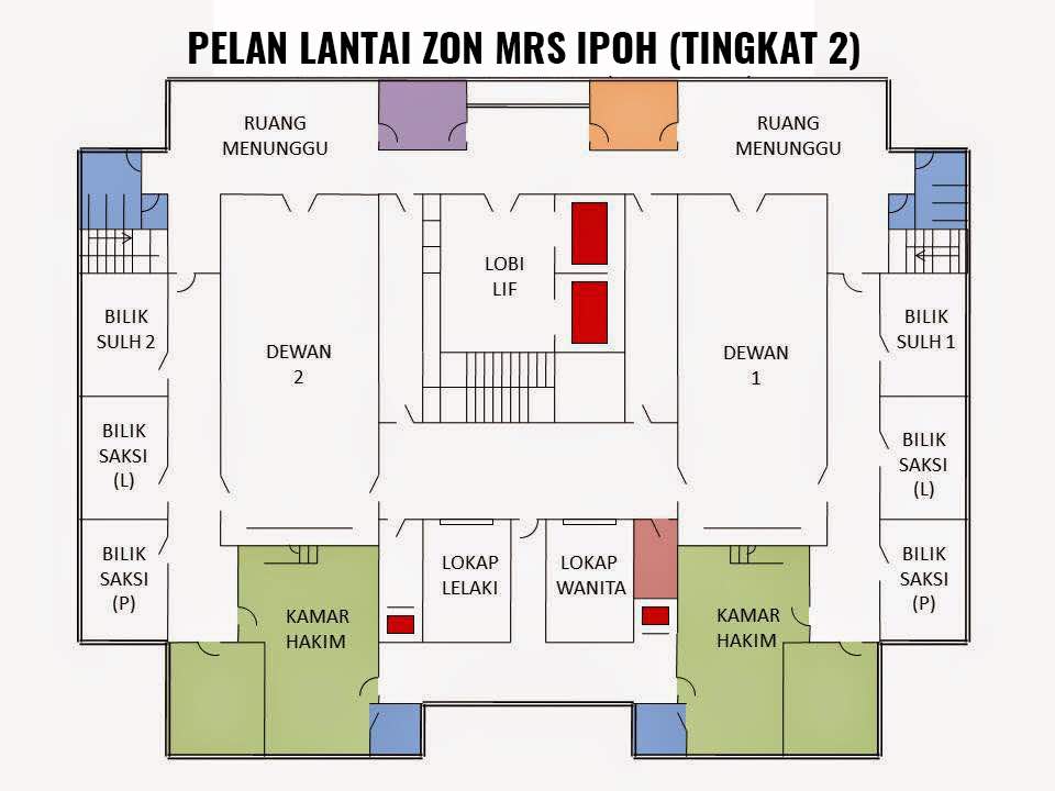EKSA ZON MAHKAMAH RENDAH SYARIAH IPOH: PELAN LANTAI