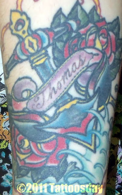 Tattoosday (A Tattoo Blog): Erin's Tribute to Thomas, Her Grandfather
