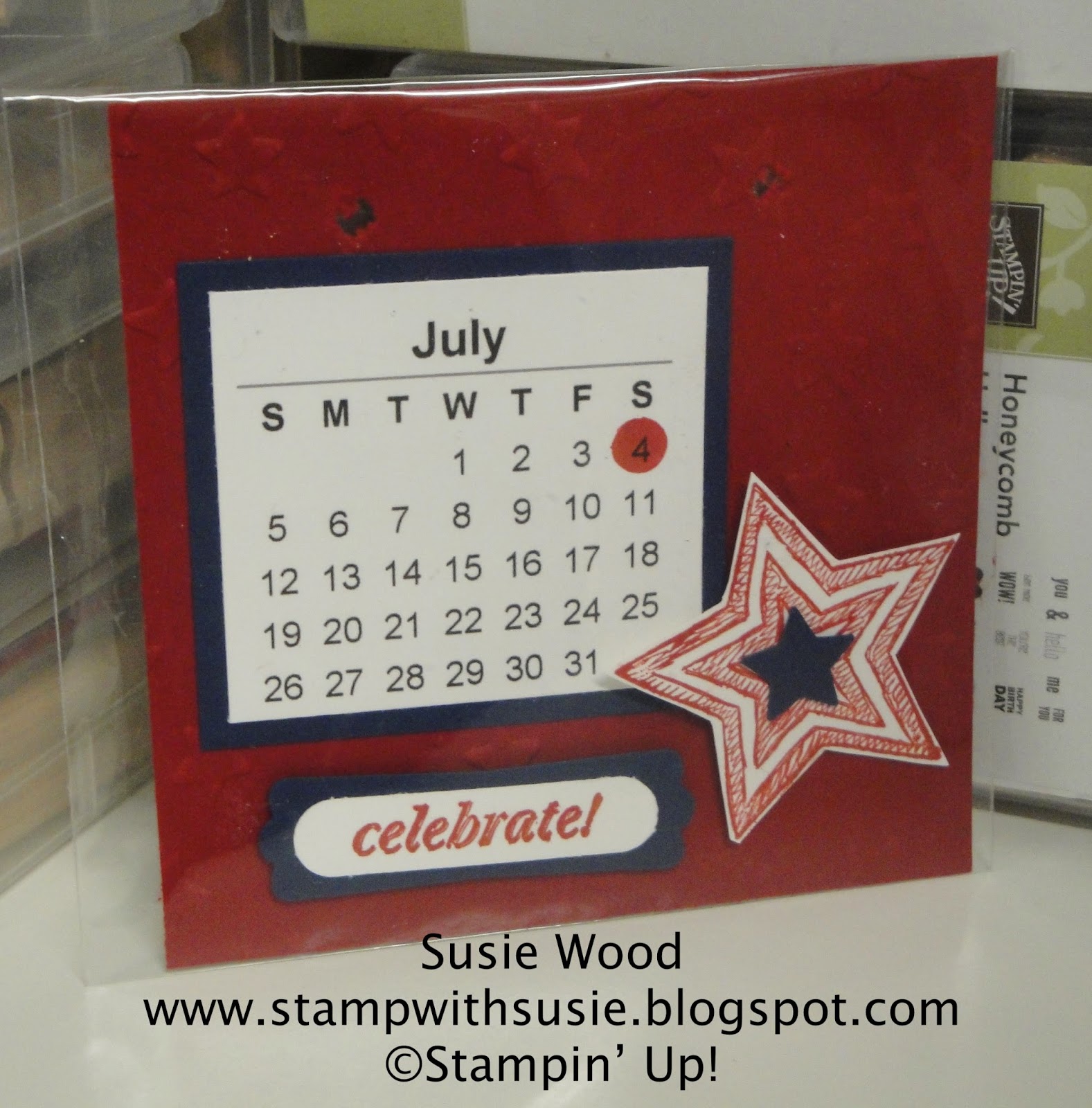 Stamp with Susie: My July calendar.....