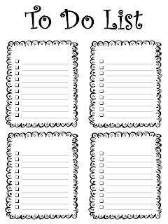Classroom Freebies Too: Free To Do Lists