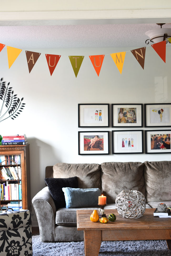 Woman in Real Life: How To Make An Easy Fall Pennant Banner With Your ...