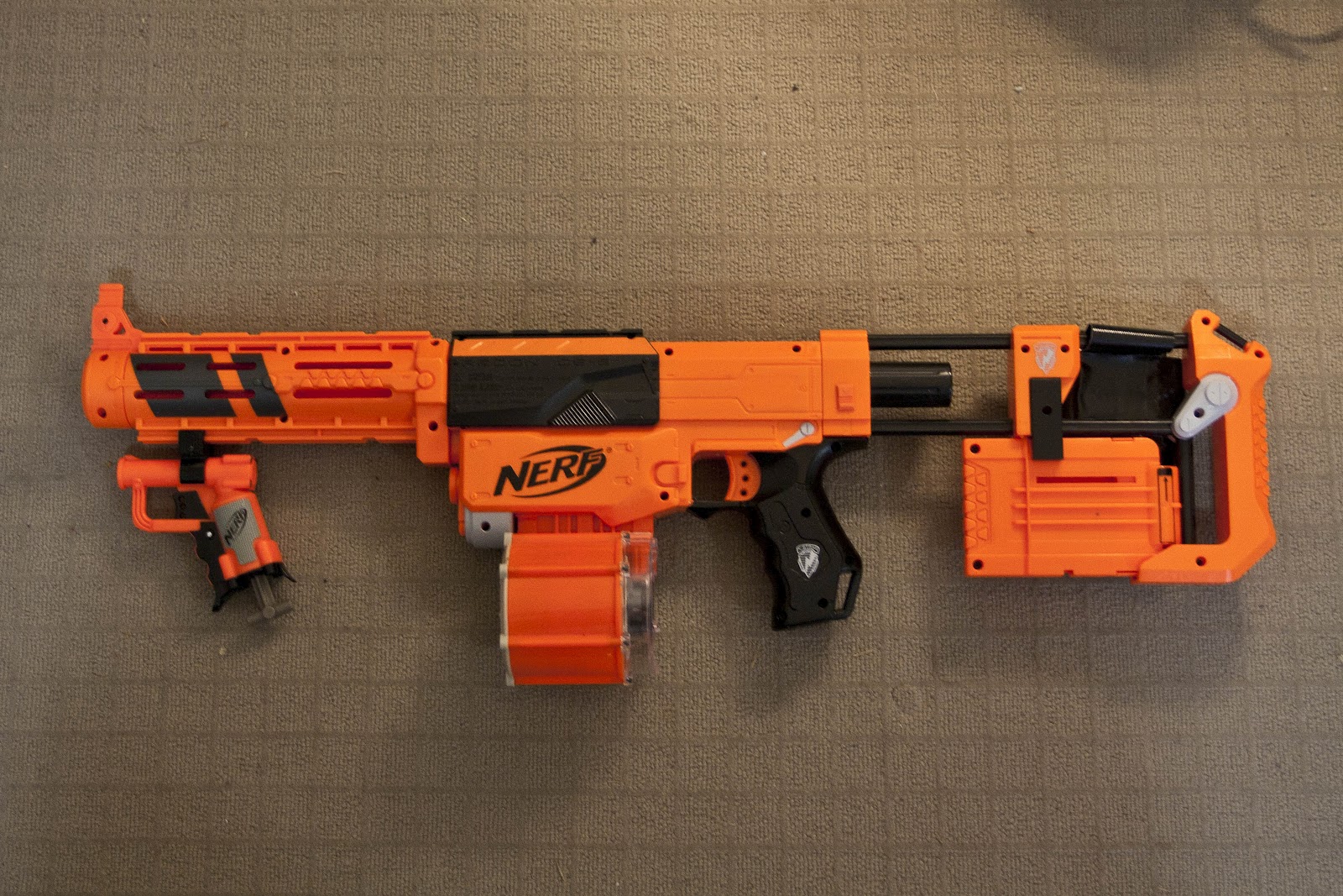 street tag warfare: Slydev: Rail adapter for Nerf Jolt