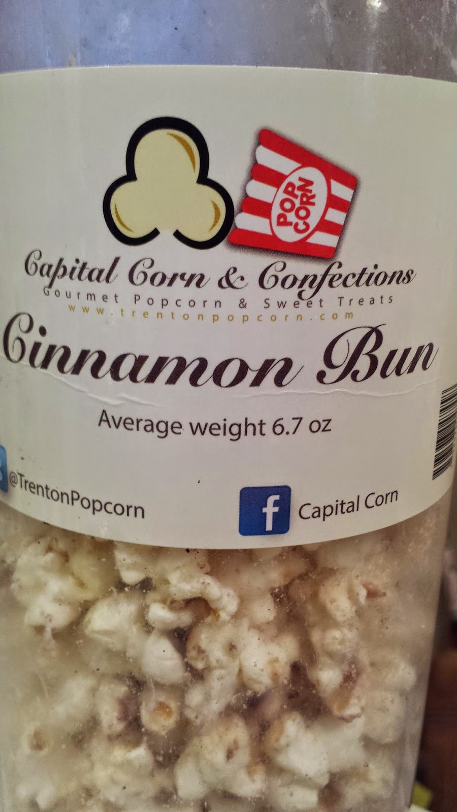 MOON-SHAKE!!: Cinnamon Bun Popcorn (by Capital Corn & Confections)