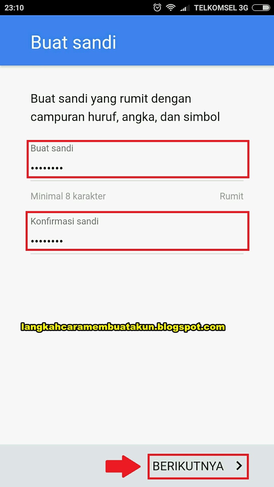 Cara Daftar Email Gmail Baru di Hp Android (5 menit selesai) | Contoh ...