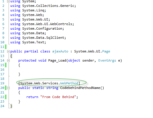 Web and Mobile Apps Codeware: Call a code-behind method from javascript ...