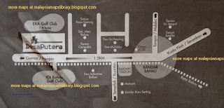 Malaysia Maps Library: Map of Bahau