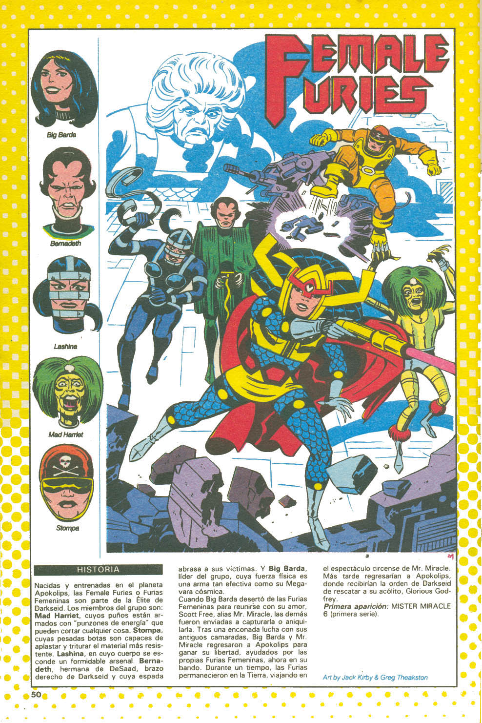 Fichas de Superheroes Marvel y DC: Furias Femeninas