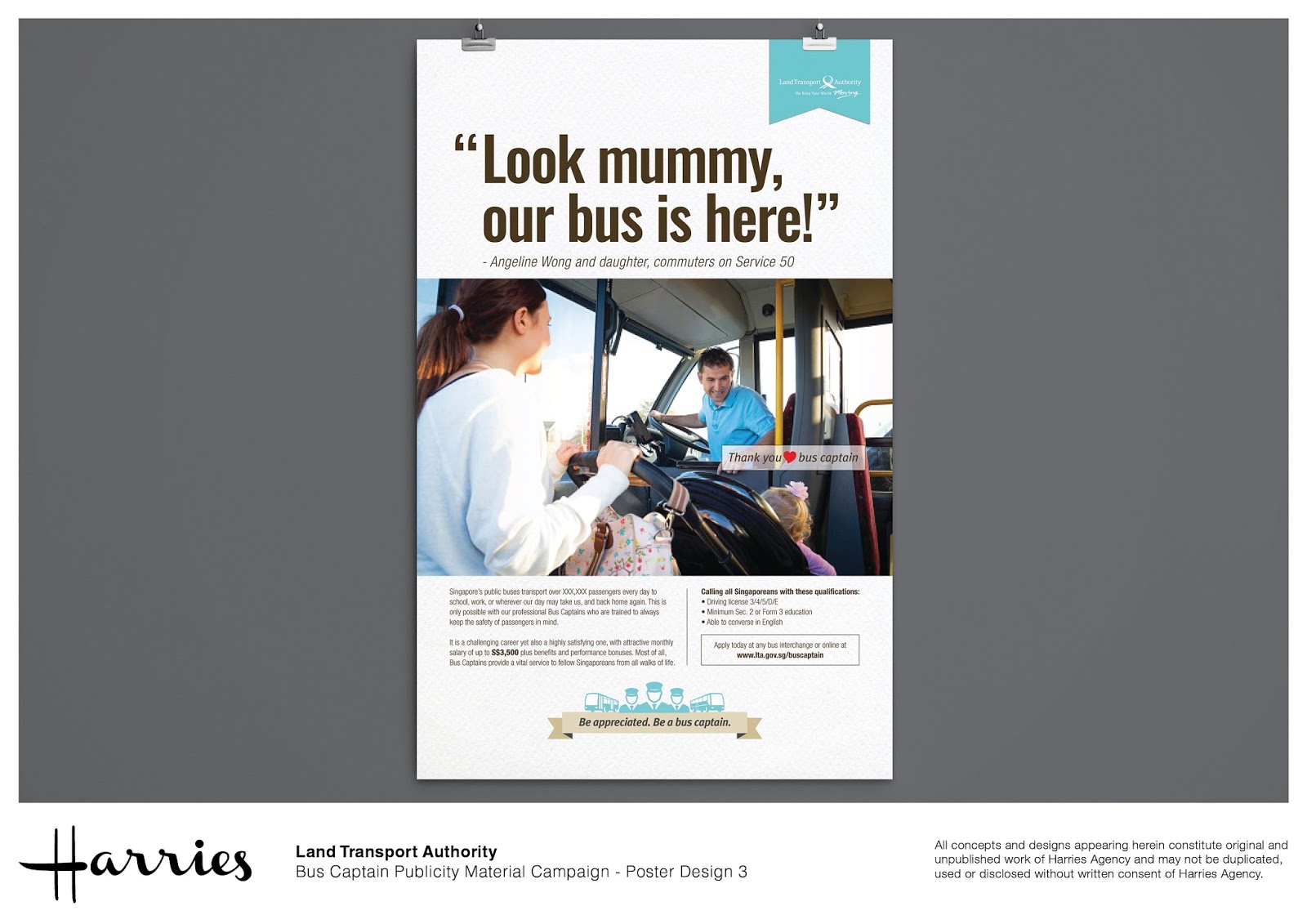 Make design simple, but significant.: Client: Land Transport Authority