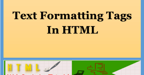 Html Tutorial : Text Formatting Tags Kya Hoti Hai Jane Hindi Me ...