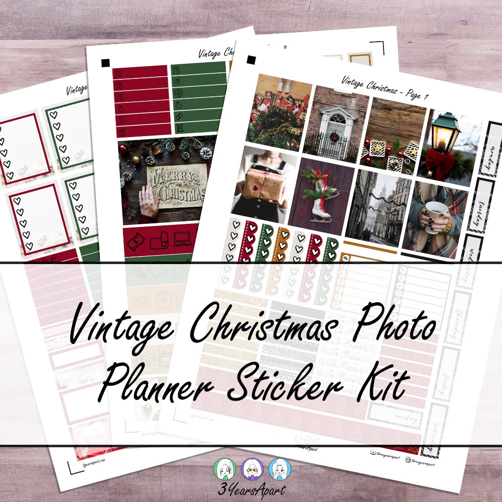 Paper CHRISTMAS MONTHLY PLANNER Sticker Kit Christmas Stickers Paper CHRISTMAS MONTHLY PLANNER Sticker Kit Christmas Stickers
