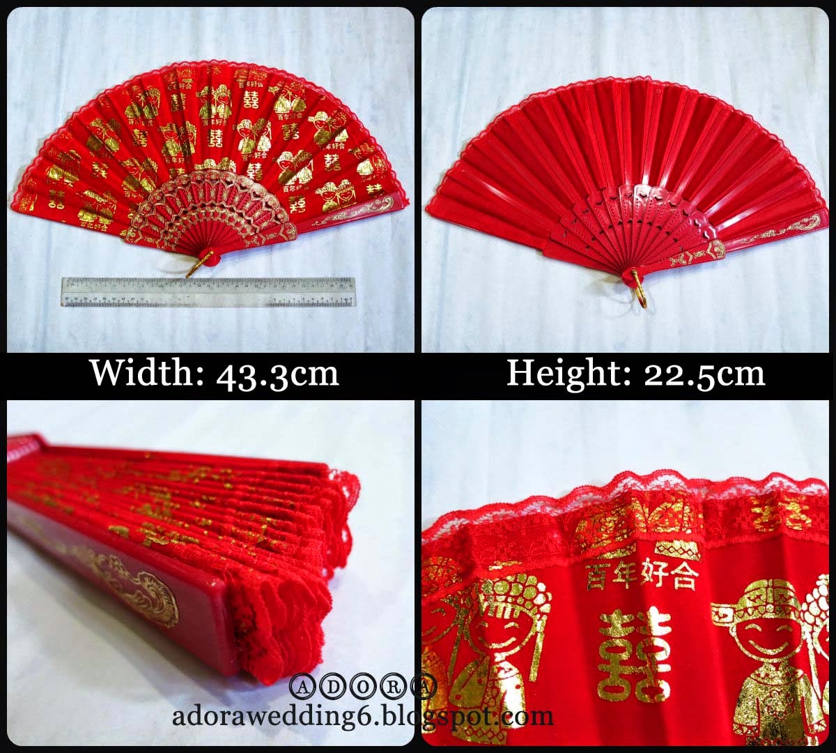 Adora Wedding Accessories: Traditional Chinese Bridal Fan