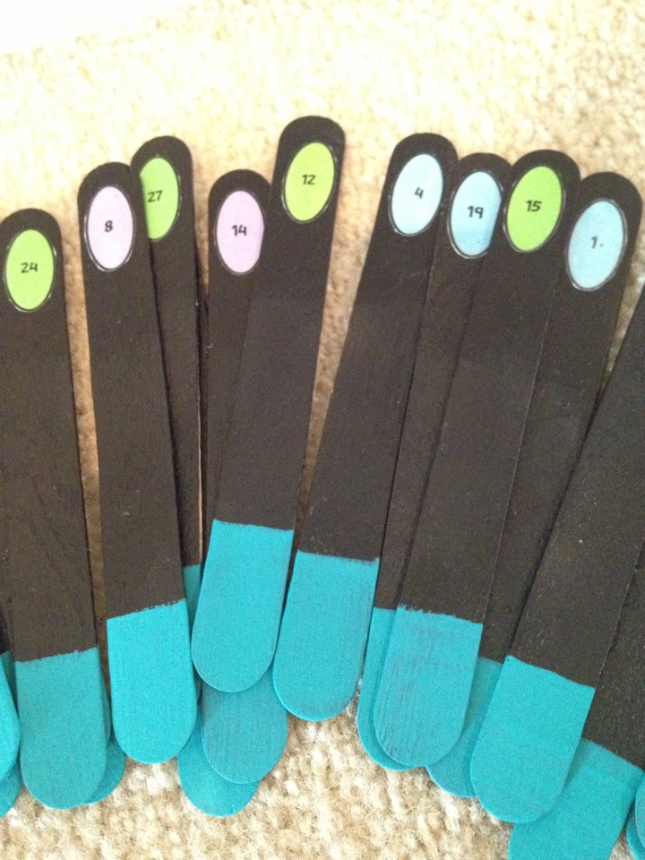 A Love for Teaching: Sudent Number Sticks