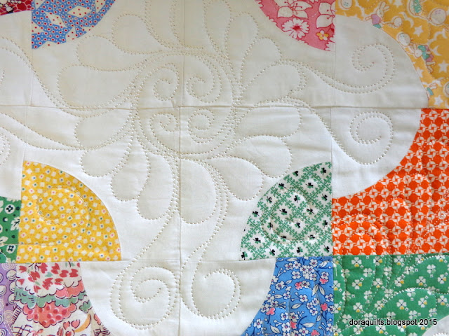 Dora Quilts: Three-Person Drunkard's Path Variation