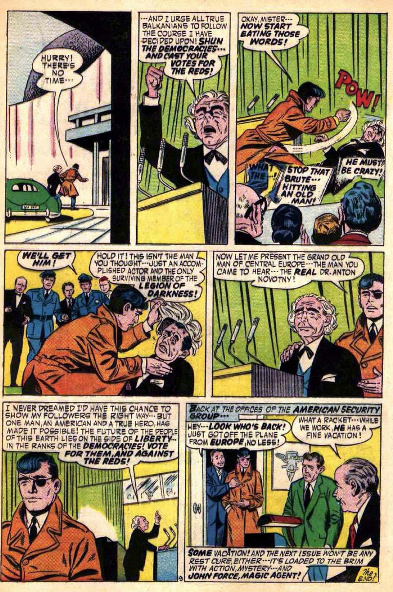 Four-Color Shadows: John Force, Magic Agent-Paul Reinman/Pete Costanza-1961