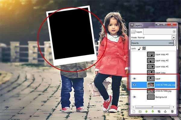 PhotoEffect: Turn A Photo Into A Collage Of Polaroids In GIMP