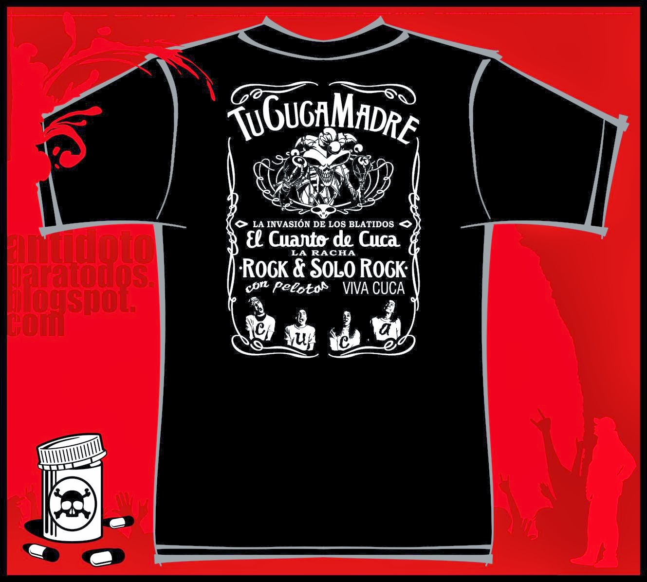 antidoto para todos: TU CUCA MADRE estilo Jack. Playeras de Cuca en ...
