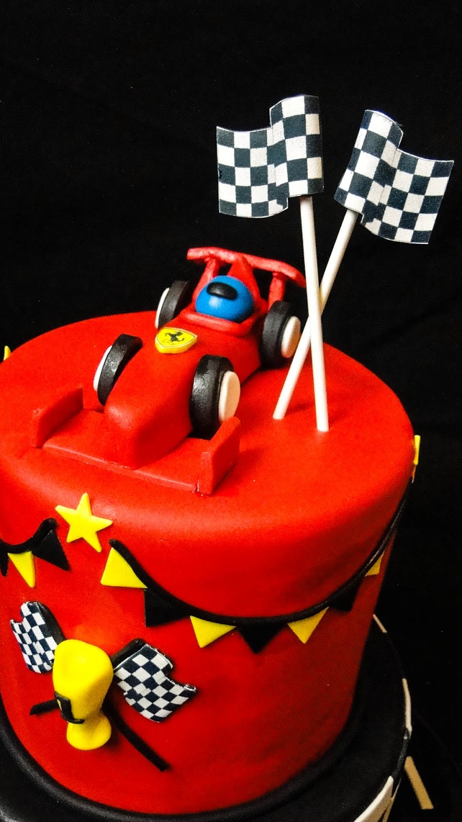 Baking Maniac: 2 Tier Ferrari Cake