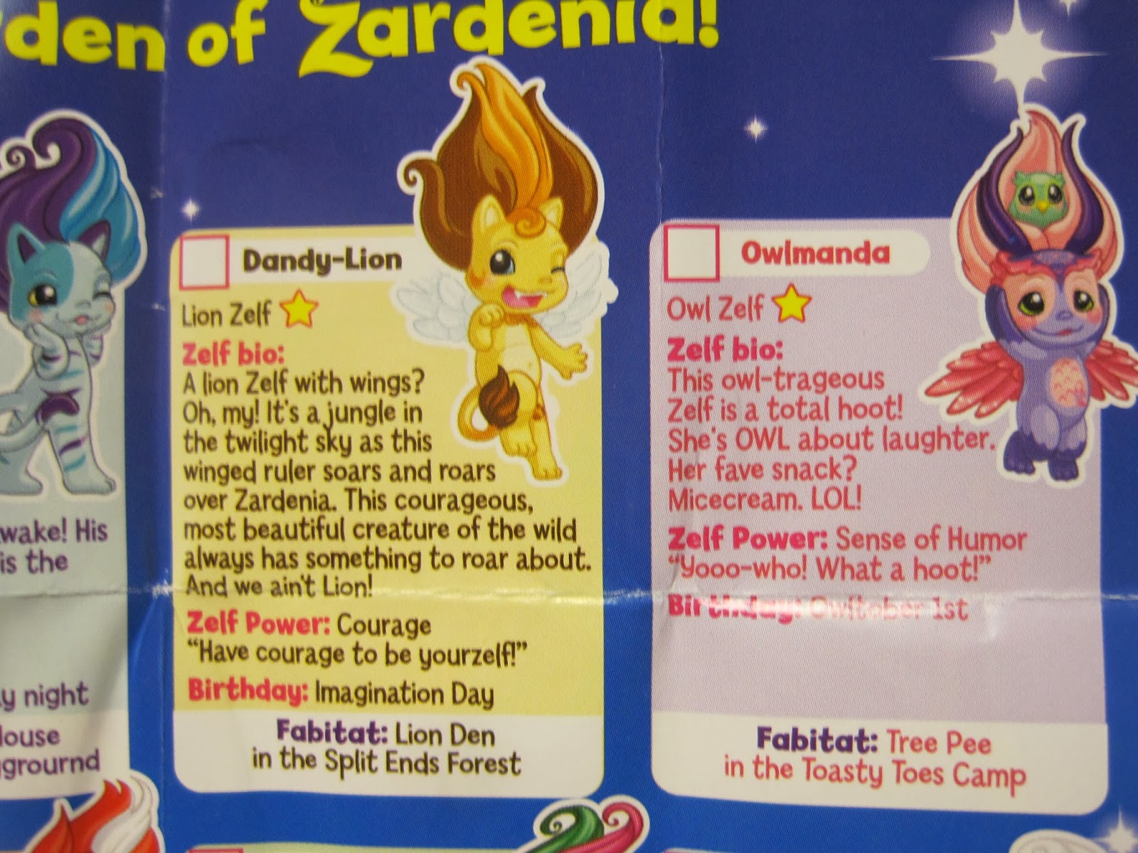 Never Grow Up: A Mom's Guide to Dolls and More: Zelfs Series 2 Review! :D