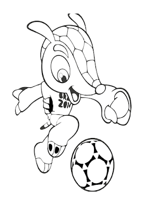 Desenhos para Colorir e Imprimir: Desenhos do Fuleco para colorir e ...