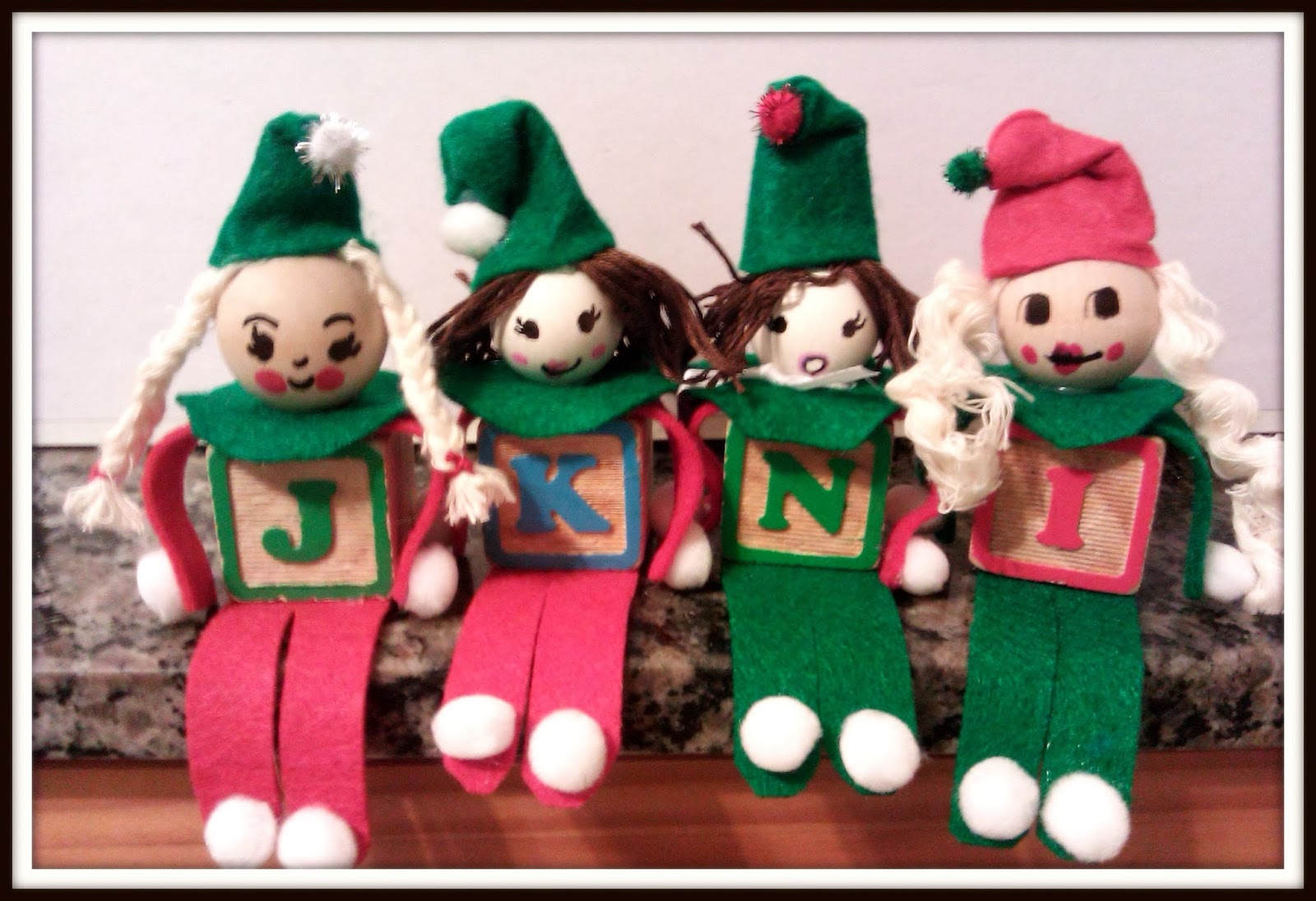 Double Treble Craft Adventures: Wooden Block Elf on a Shelf Craft