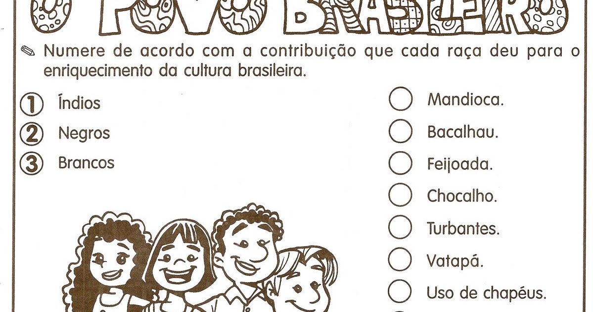 Atividade Formação Do Povo Brasileiro - EDUCA