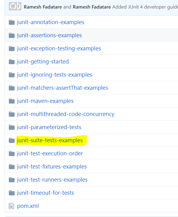 JUnit 4 Aggregating Tests in Suites JUnit 4 Aggregating Tests in Suites