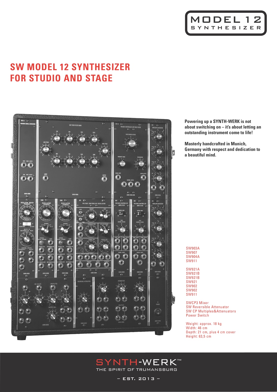 MATRIXSYNTH: New SYNTH-WERK Modules & Systems Based on Classic Moog Designs