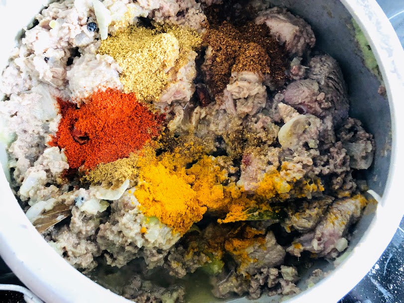 Mutton Rara ( Mutton pieces cooked in minced mutton gravy )