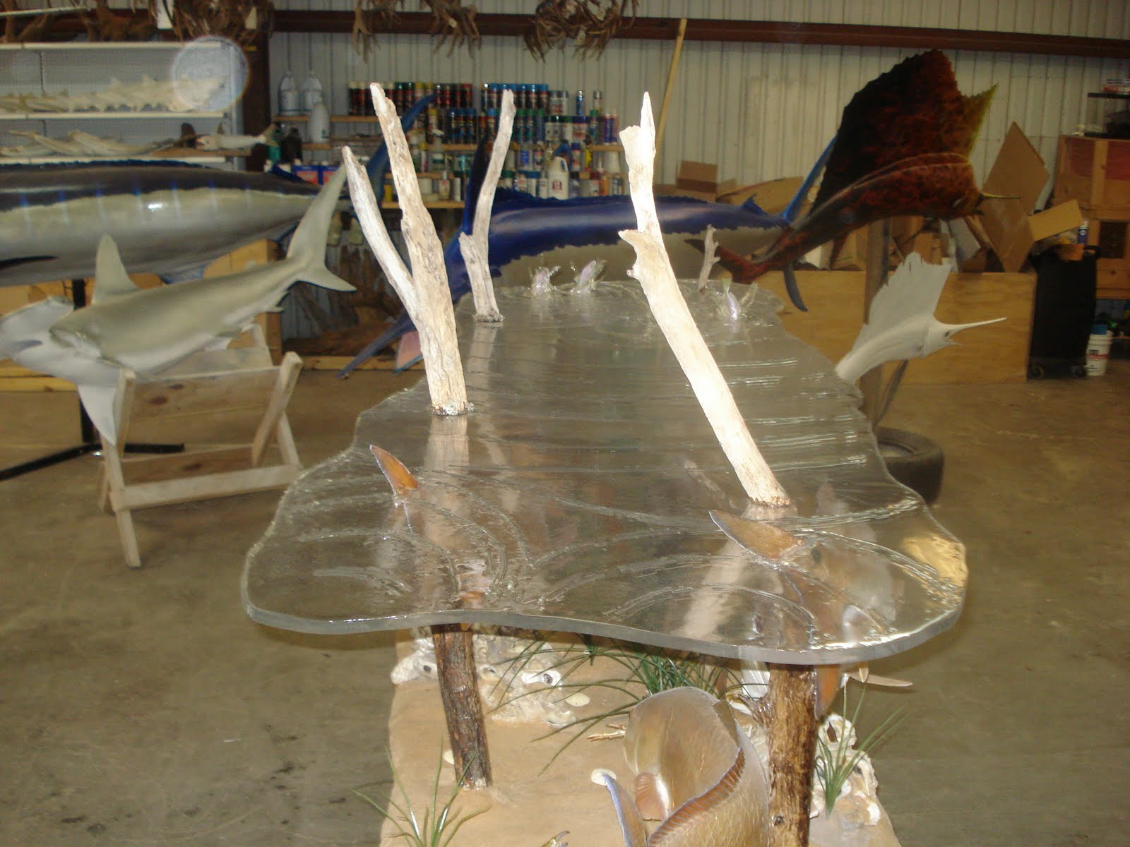 Garza Taxidermy: More Redfish Scene Pictures