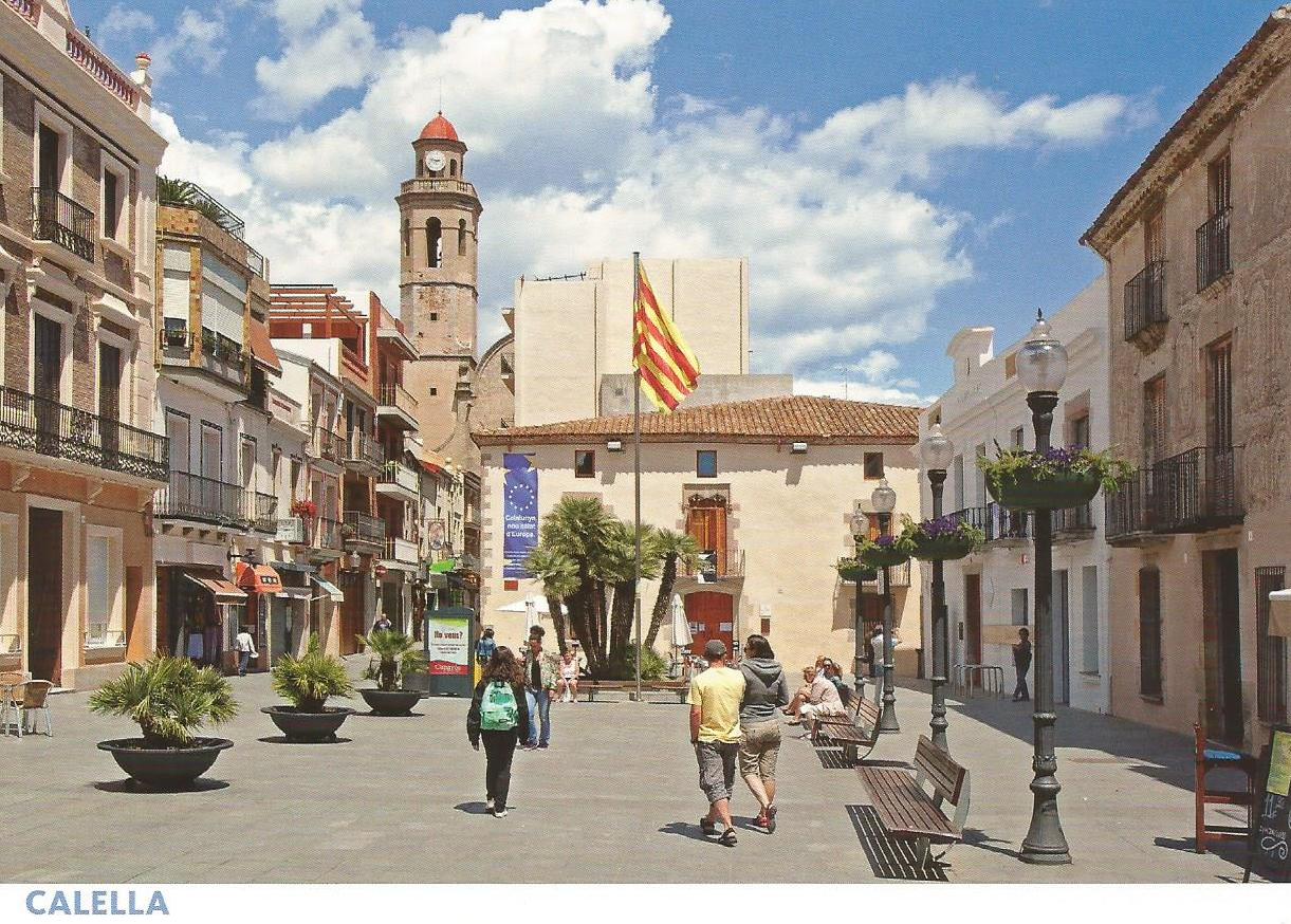 Cartes i postals d'arreu: Plaça de l'Ajuntament de Calella