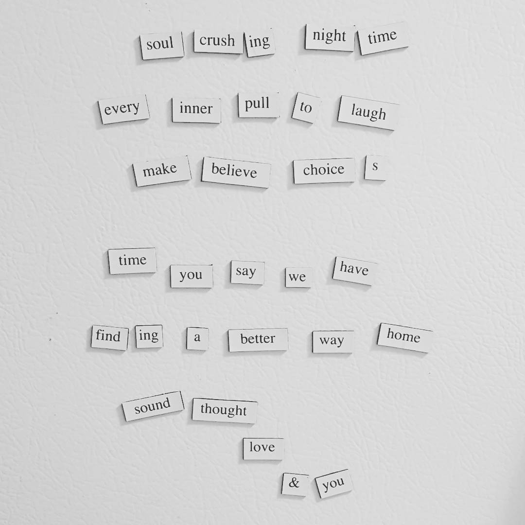 Fridge Magnet Poetry