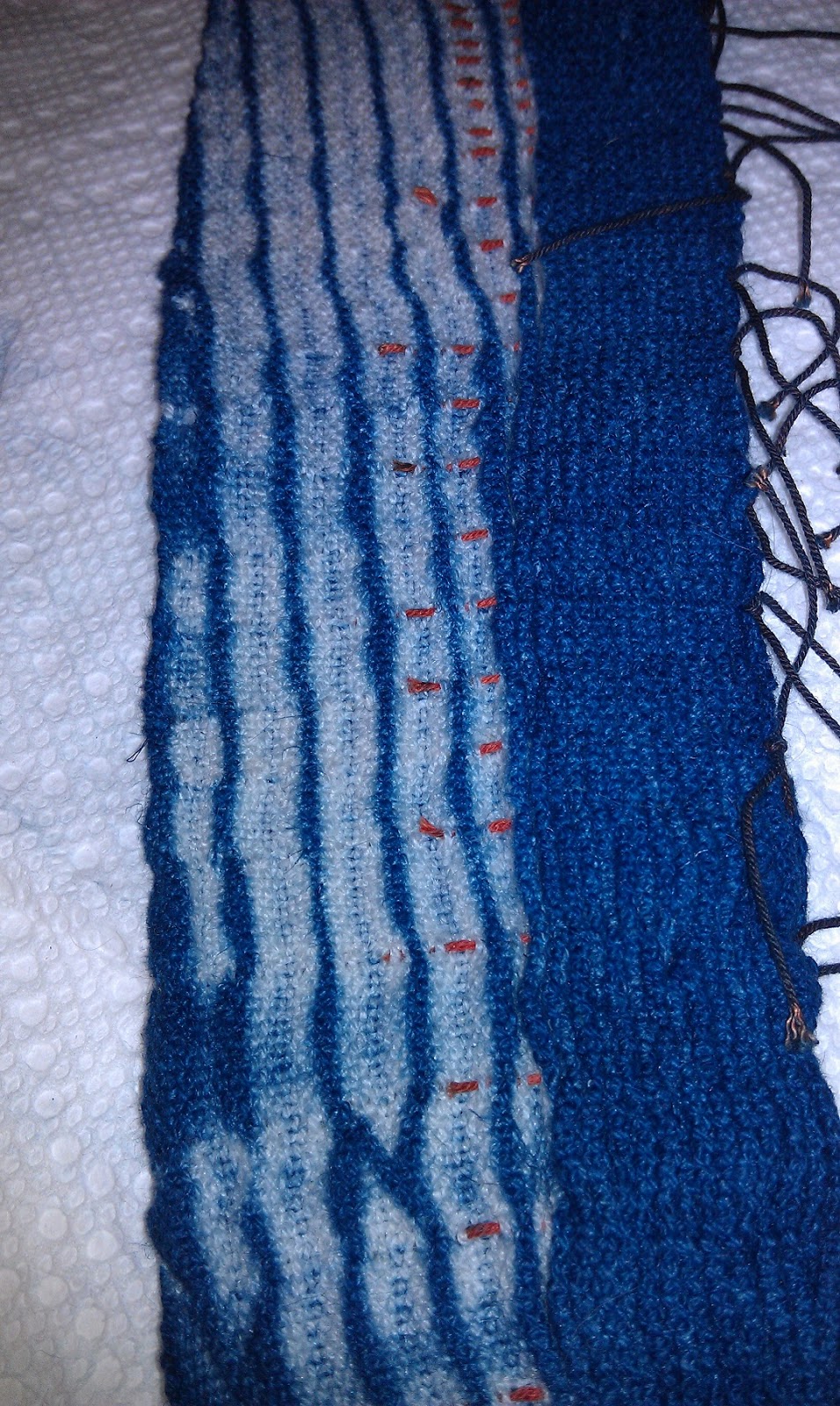 Janice Zindel ~ Shuttle Works Studio: Woven Shibori and First Indigo Dyeing