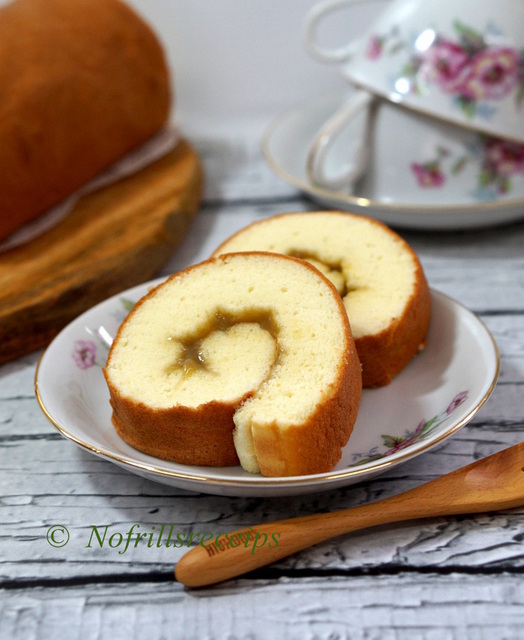 Basic Swiss Roll with Kaya ~ 加椰蛋糕卷