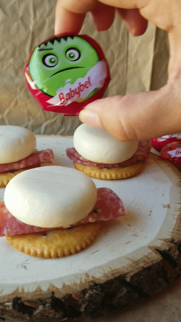 Mini Babybel® cheese cracker snacks. #BabybelTarget #HealthyHalloween ...
