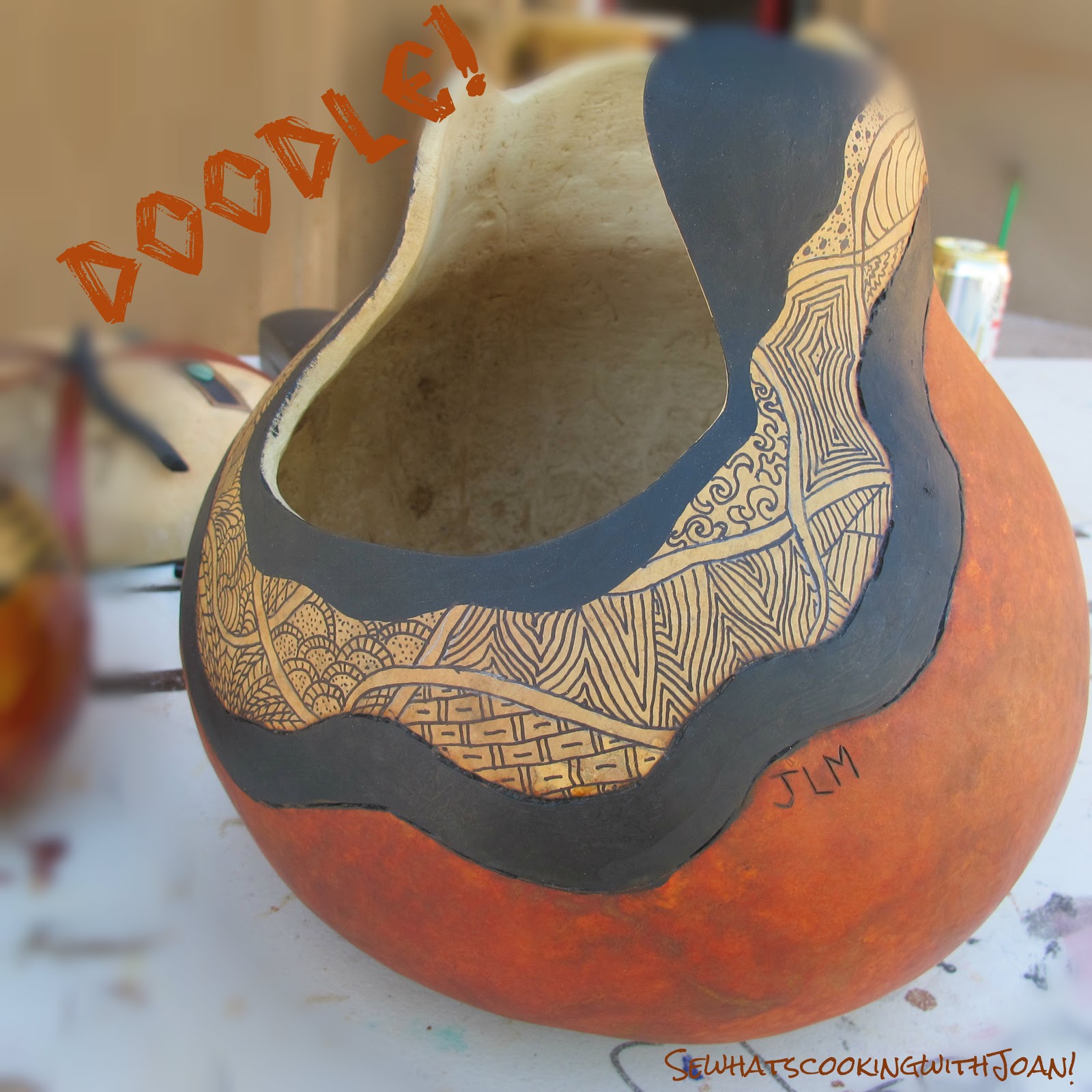 Sew what's cooking with Joan!: Let's make art! Gourd Art!!