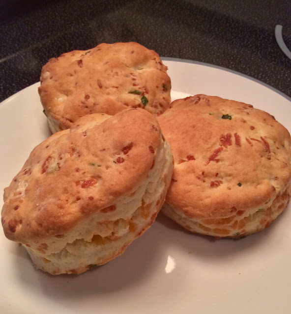 Flakey Cheddar Chive Biscuits - Women in the Word