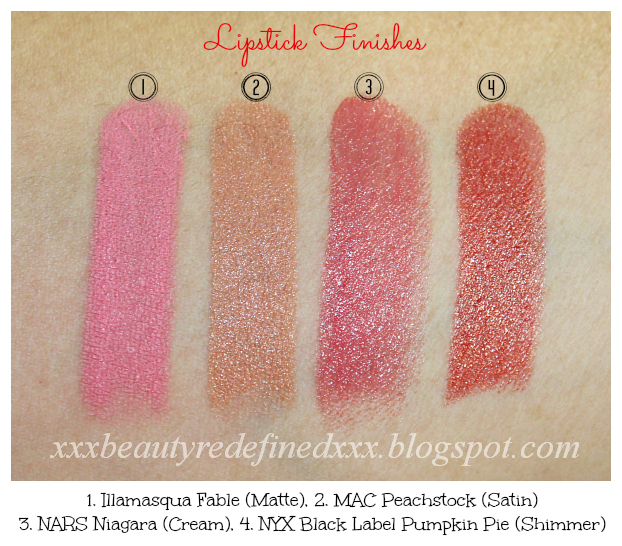 BeautyRedefined by Pang: This or That (First Post) - Lipstick Finishes ...