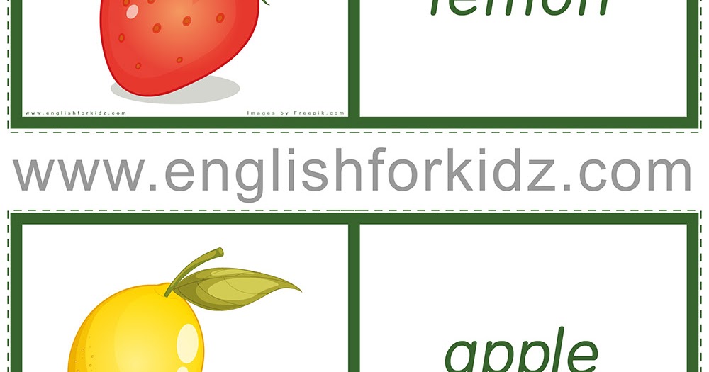 Fruits and Vegetables Dominoes. Part 1.