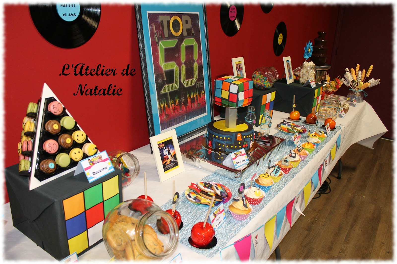 L'Atelier de Natalie: Sweet Table Thème 80'S