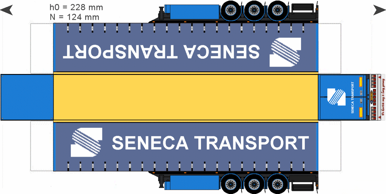 SP. Papel Modelismo: PaperCraft VOLVO FH - Seneca Transport