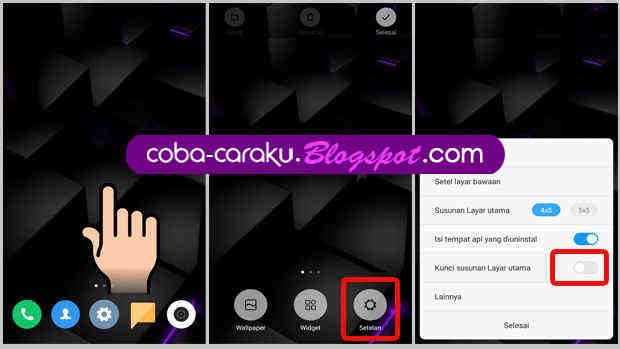 Cara Membuka Susunan Layar Utama Yang Terkunci di Xiaomi | Coba Caraku