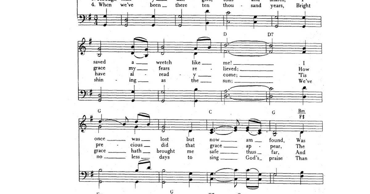 Worship Lead Sheets: Amazing Grace - Traditional