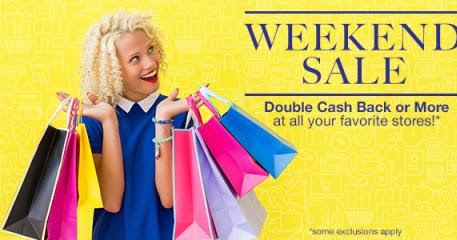 Frugal Freebies: Double Cash Back All Weekend Long!
