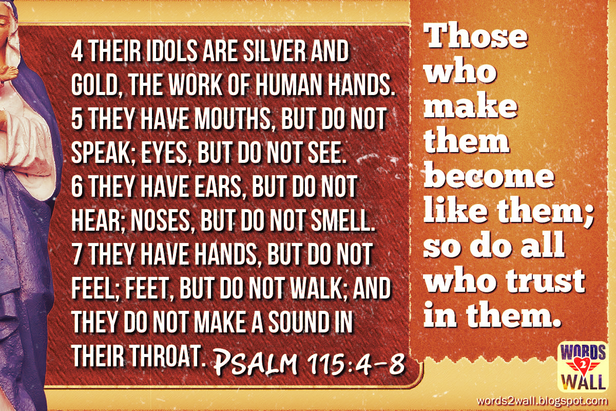 Worthless Idols Psalm 115 Free Bible Desktop Verse Wallpaper Worthless Idols Psalm 115 Free Bible Desktop Verse Wallpaper