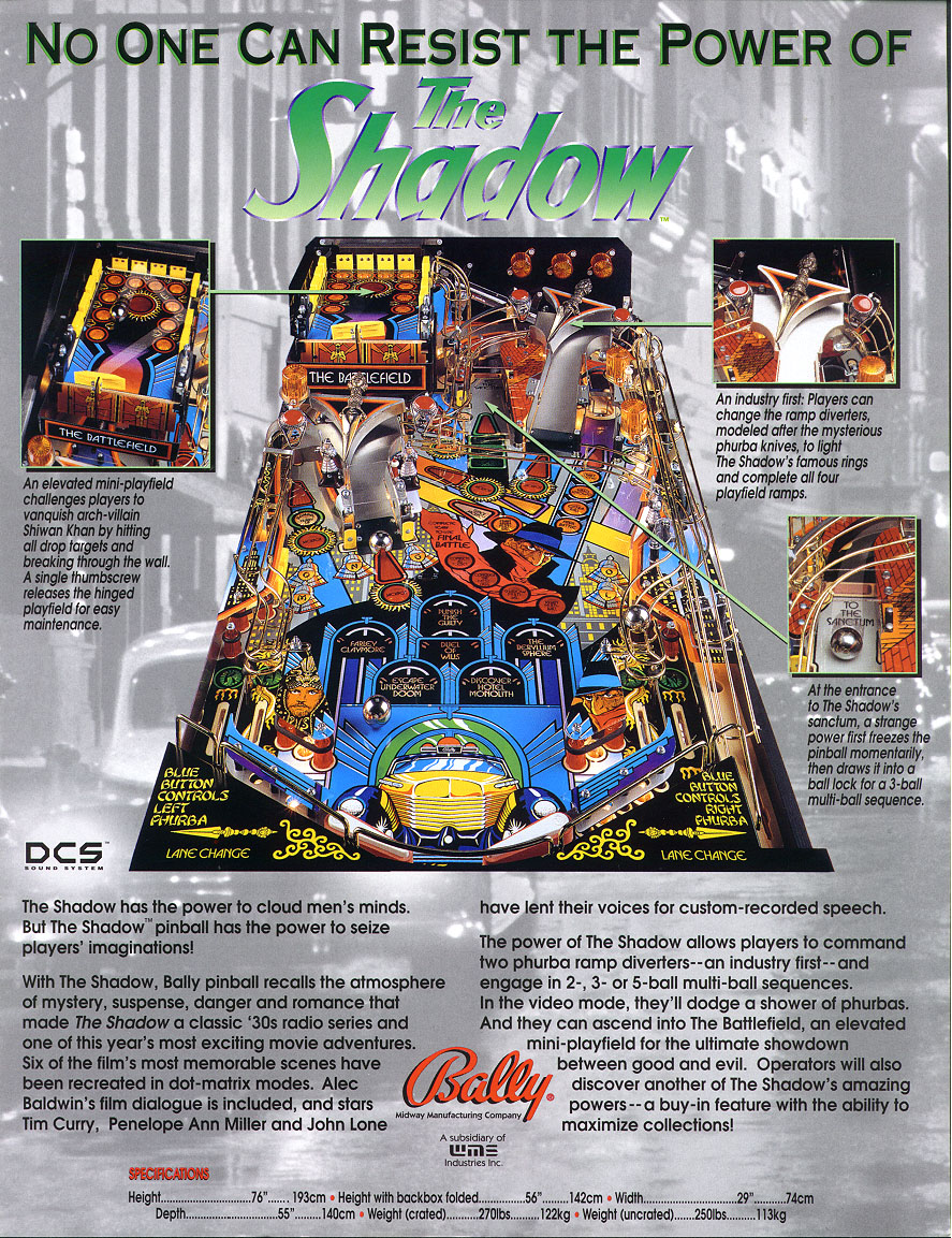 Virtual Pinball: The Shadow