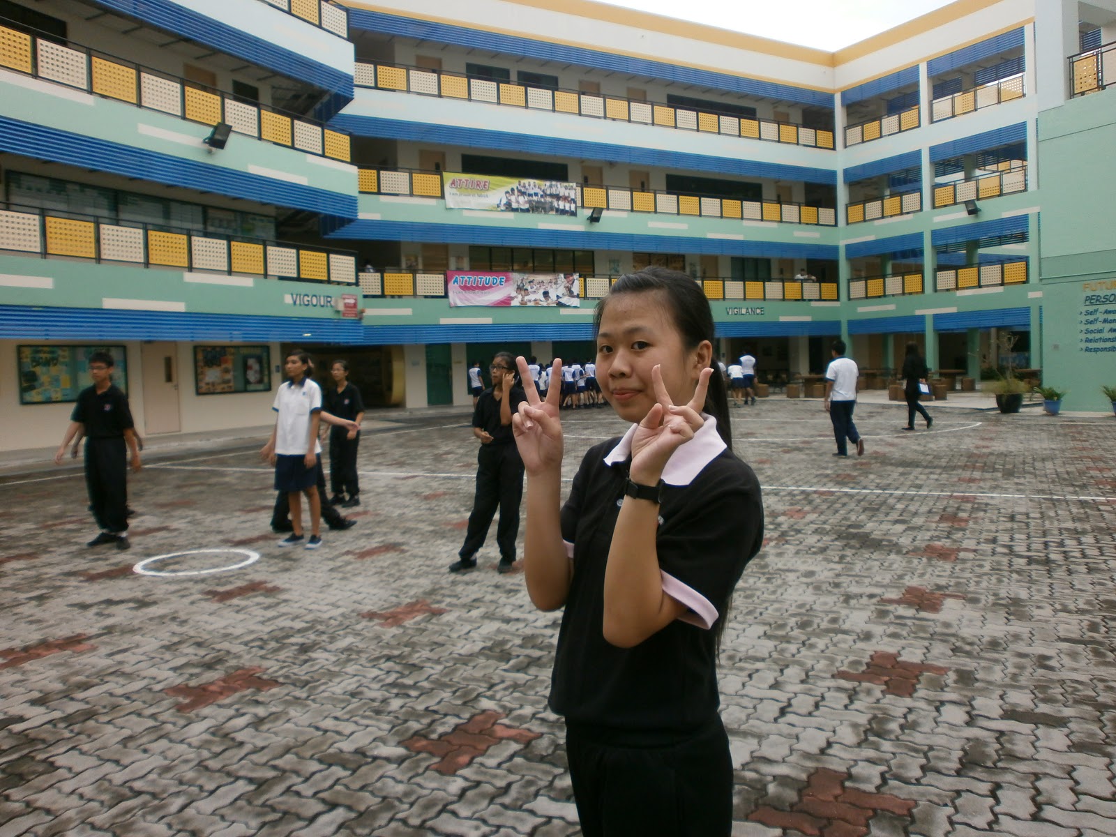 Naval Base Secondary School (NPCC): During our training ! :>