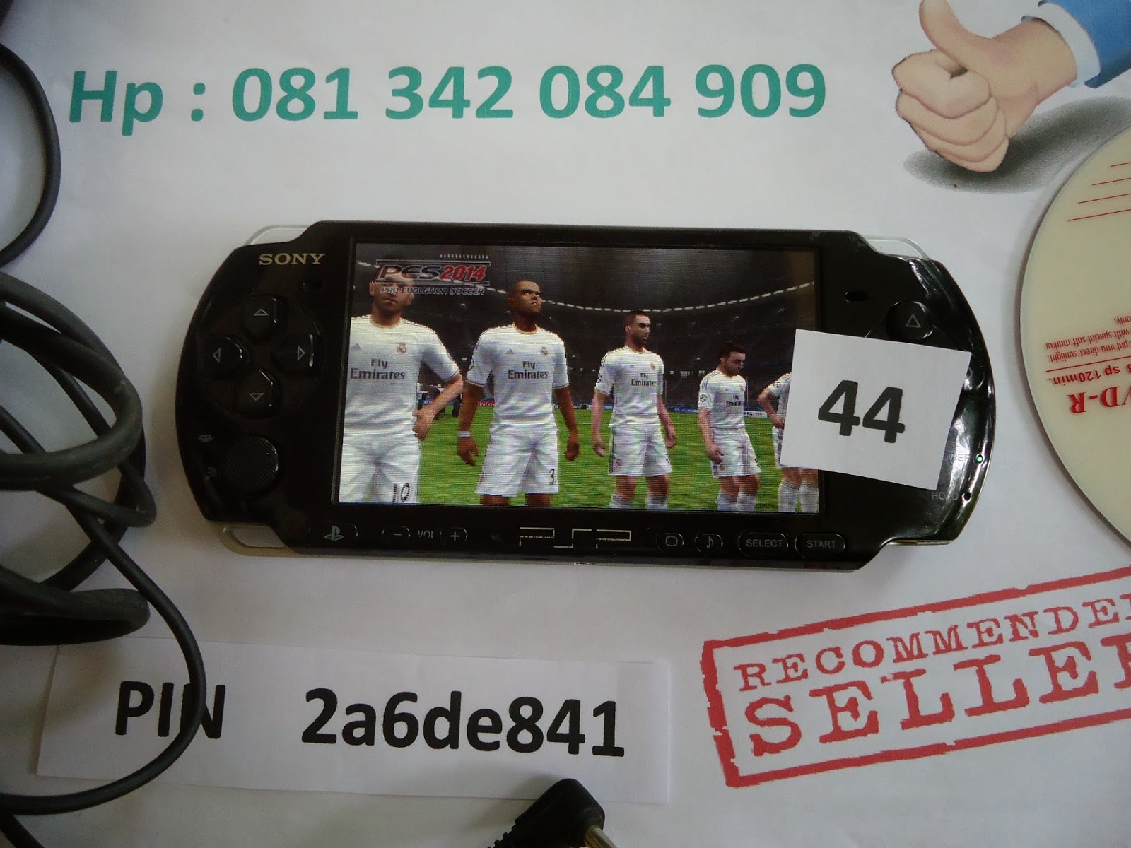 #44 PSP 3001 Black Pro Evolution Soccer 2014 + 8 Gb - Obral PSP Second