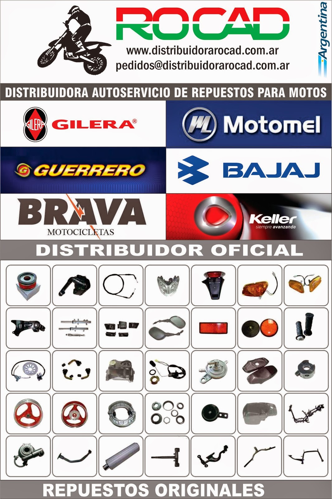 Distribuidora ROCAD - Repuestos para motos