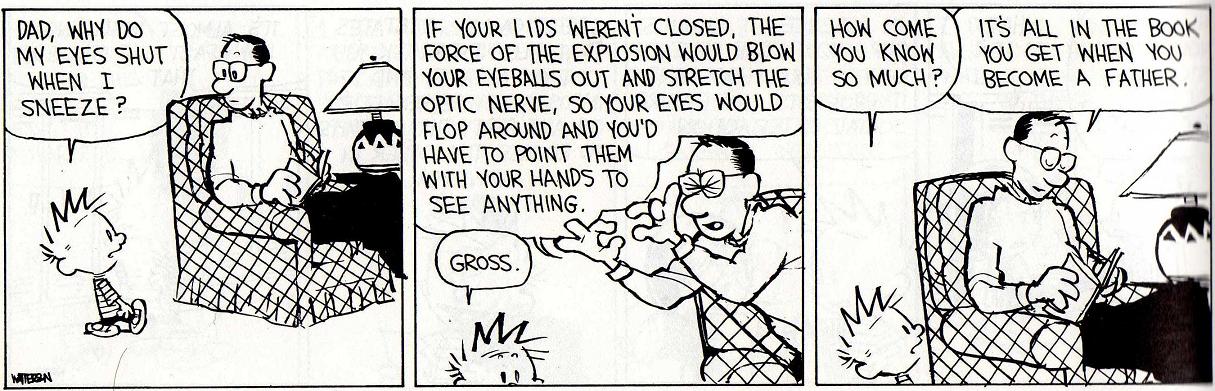 The STR Blog: Calvin's Dad Explains!